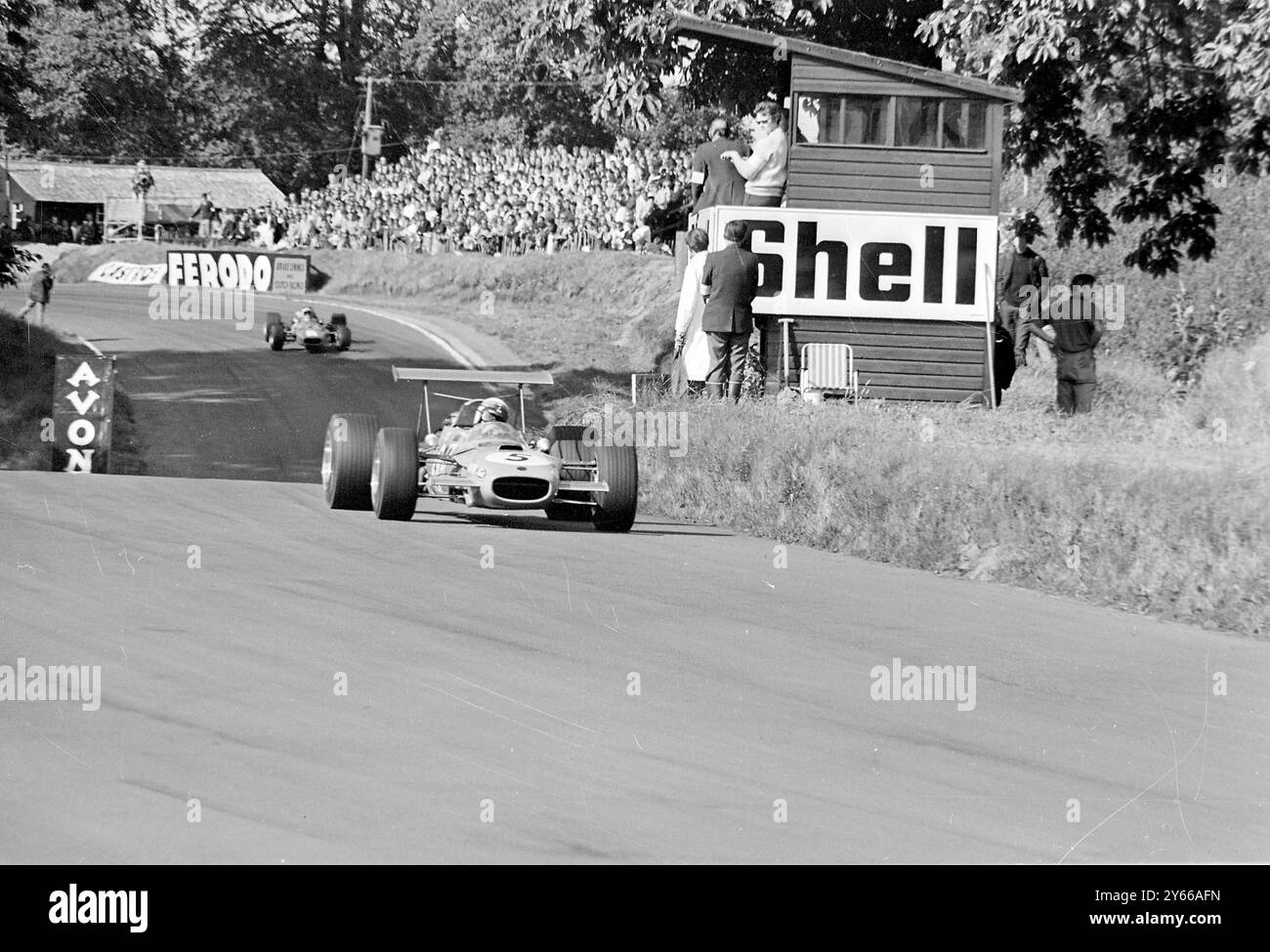 Oulton Park, Cheshire: Jackie Stewart at the wheel of his Matra Ford ...