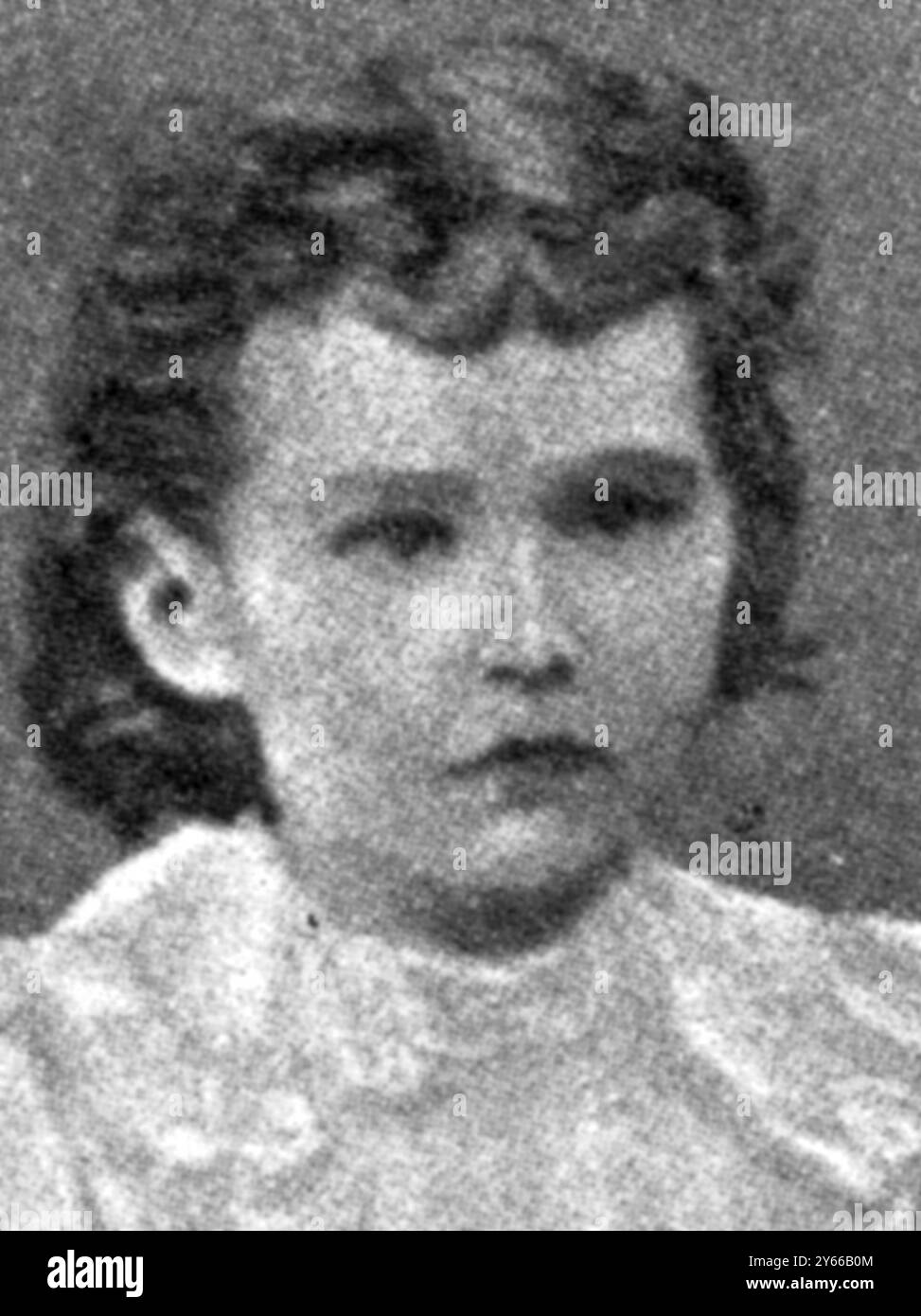 Miss Gertrude Bell aged Three Stock Photo - Alamy