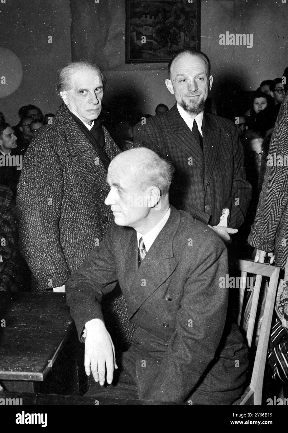 Dr Furtwangler conductor of Berlin Philharmonic Orchestra December 1946 ...
