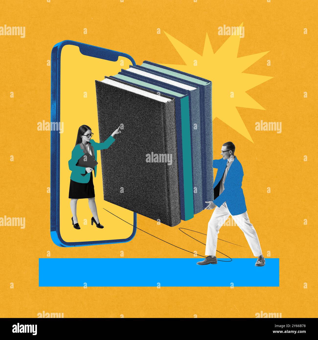 Woman emerging from books hi-res stock photography and images - Alamy