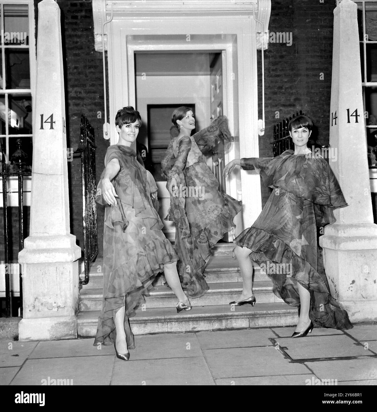 London: From left to right Philla Wakeham wearing "Rio Rita", Elizabeth ...