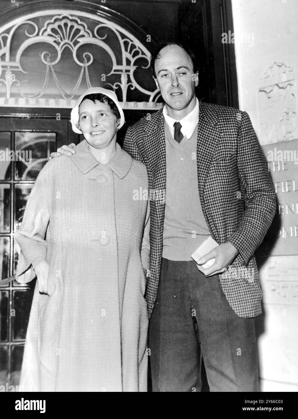 American Actress Patricia Neal with her husband British Script Writer ...