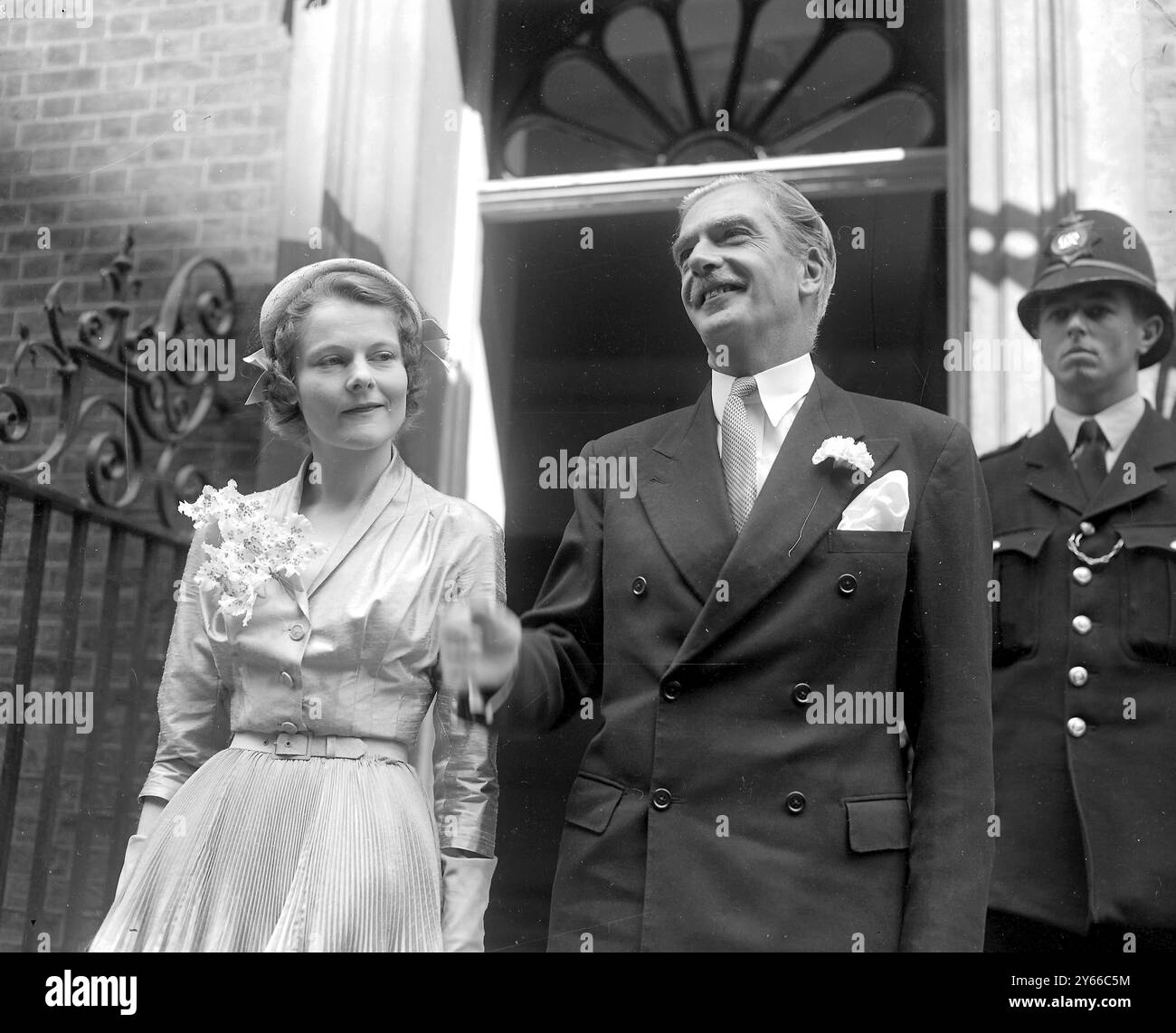 London: Foreign Minister Anthony Eden with his bride Miss Clarissa ...