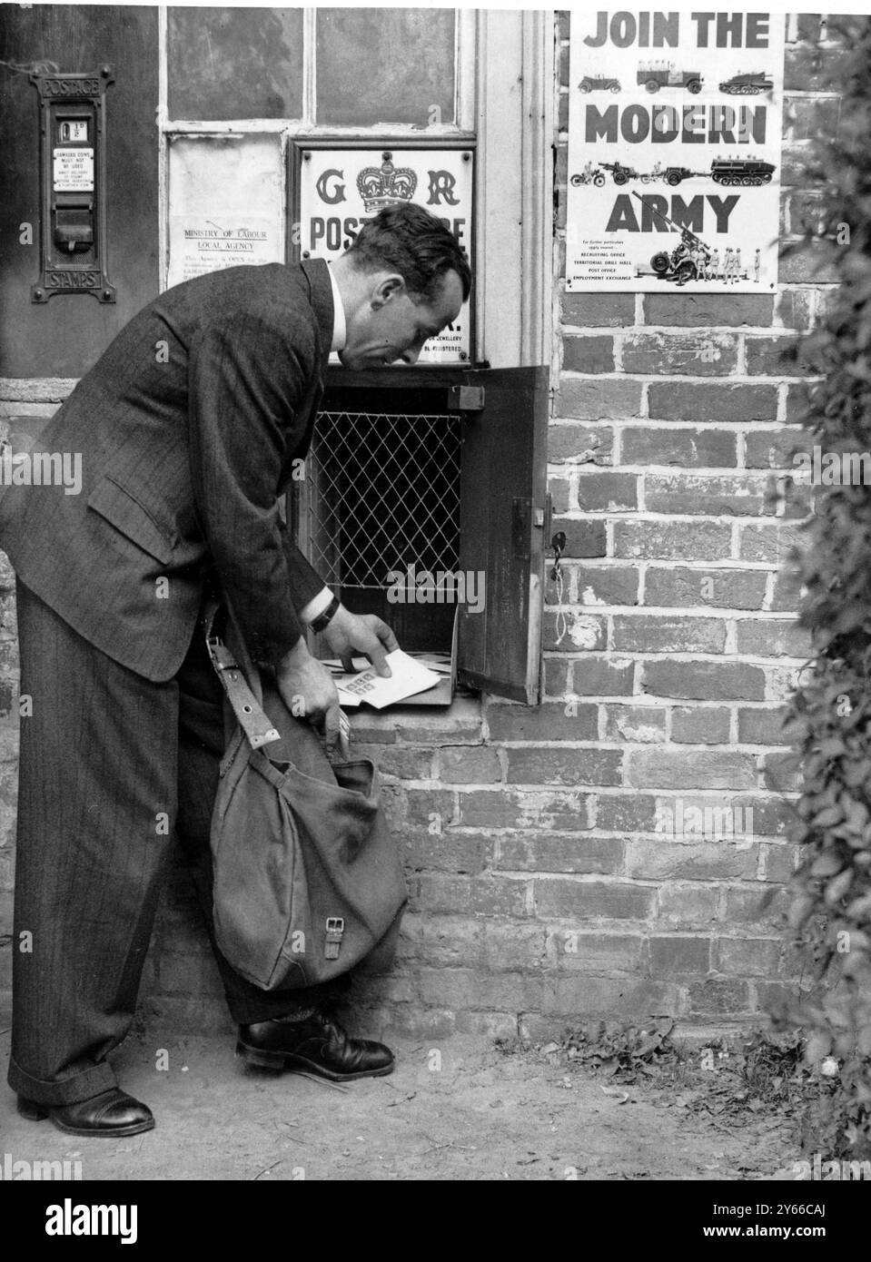 Mail collecting Black and White Stock Photos & Images - Alamy