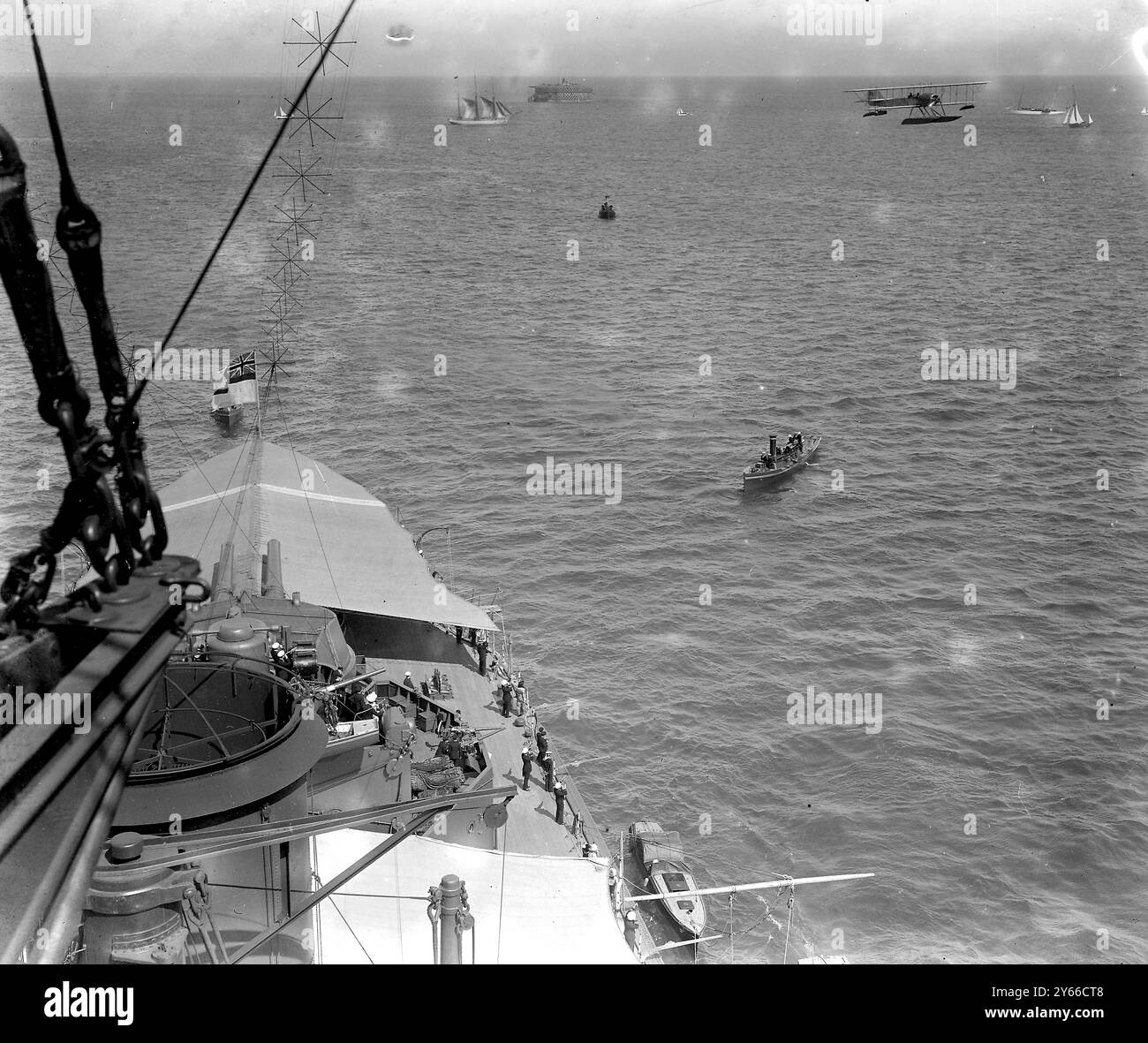 The Fleet at Spithead. Royal Yacht Alexandra Stock Photo - Alamy