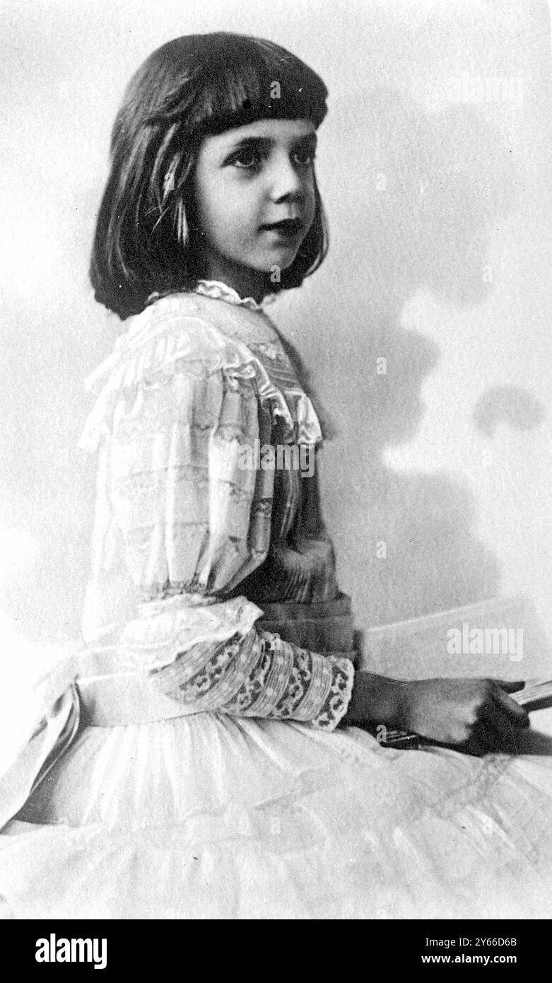 Italy Princess Mafalda of Italy. 1913 Stock Photo - Alamy