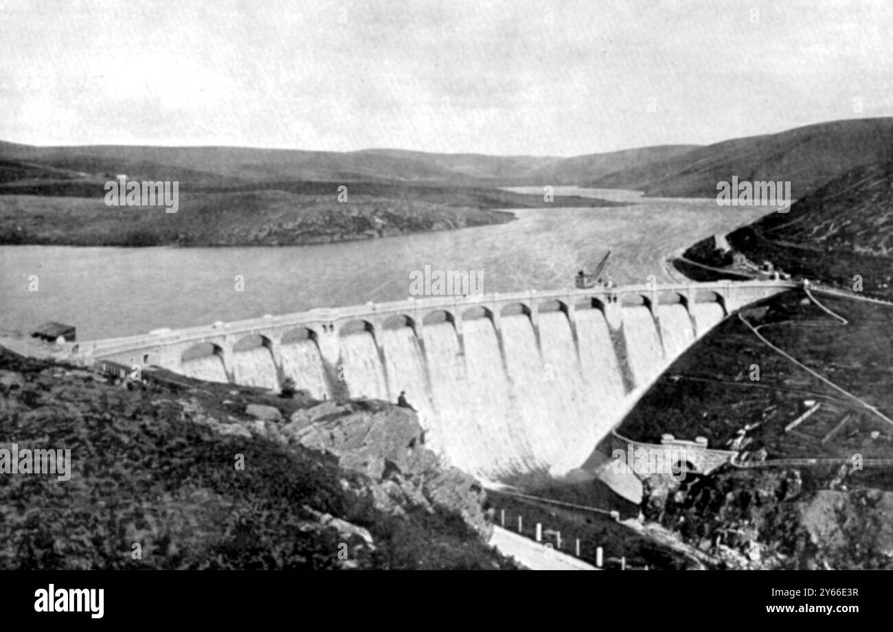 Water from Wales for Birmingham: The Highest Dam in the Elan Valley ...