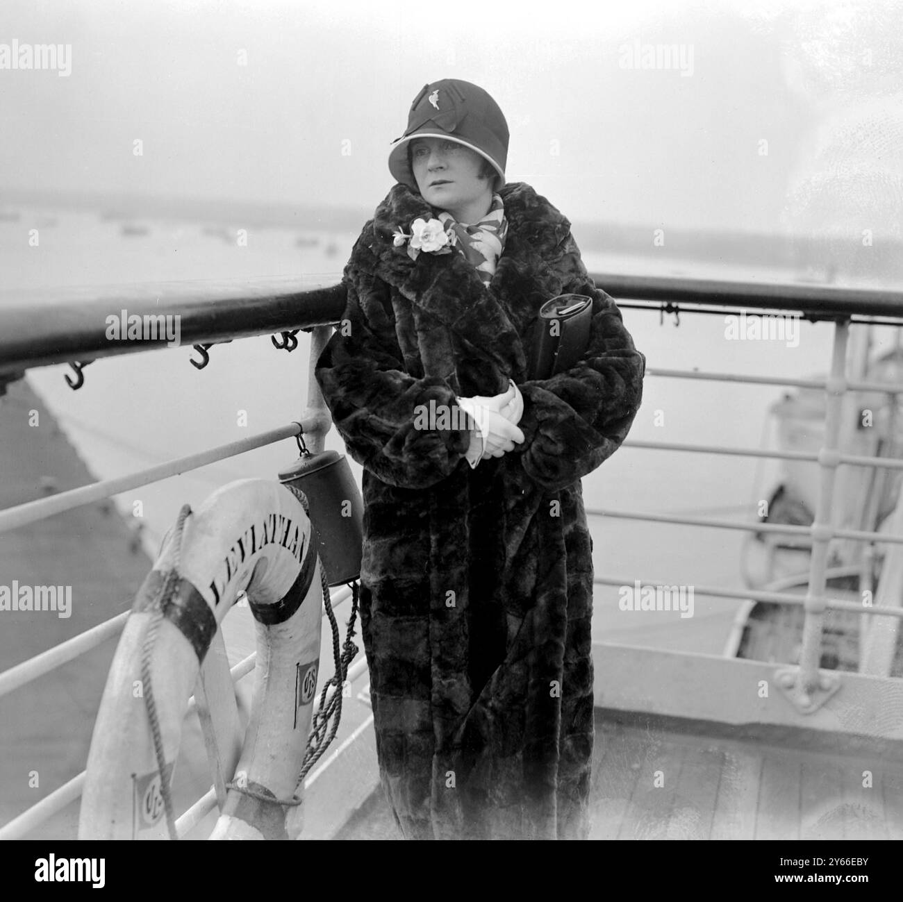 Arrivals on the Leviathan at Southampton Miss Mae Marsh the cinema star ...