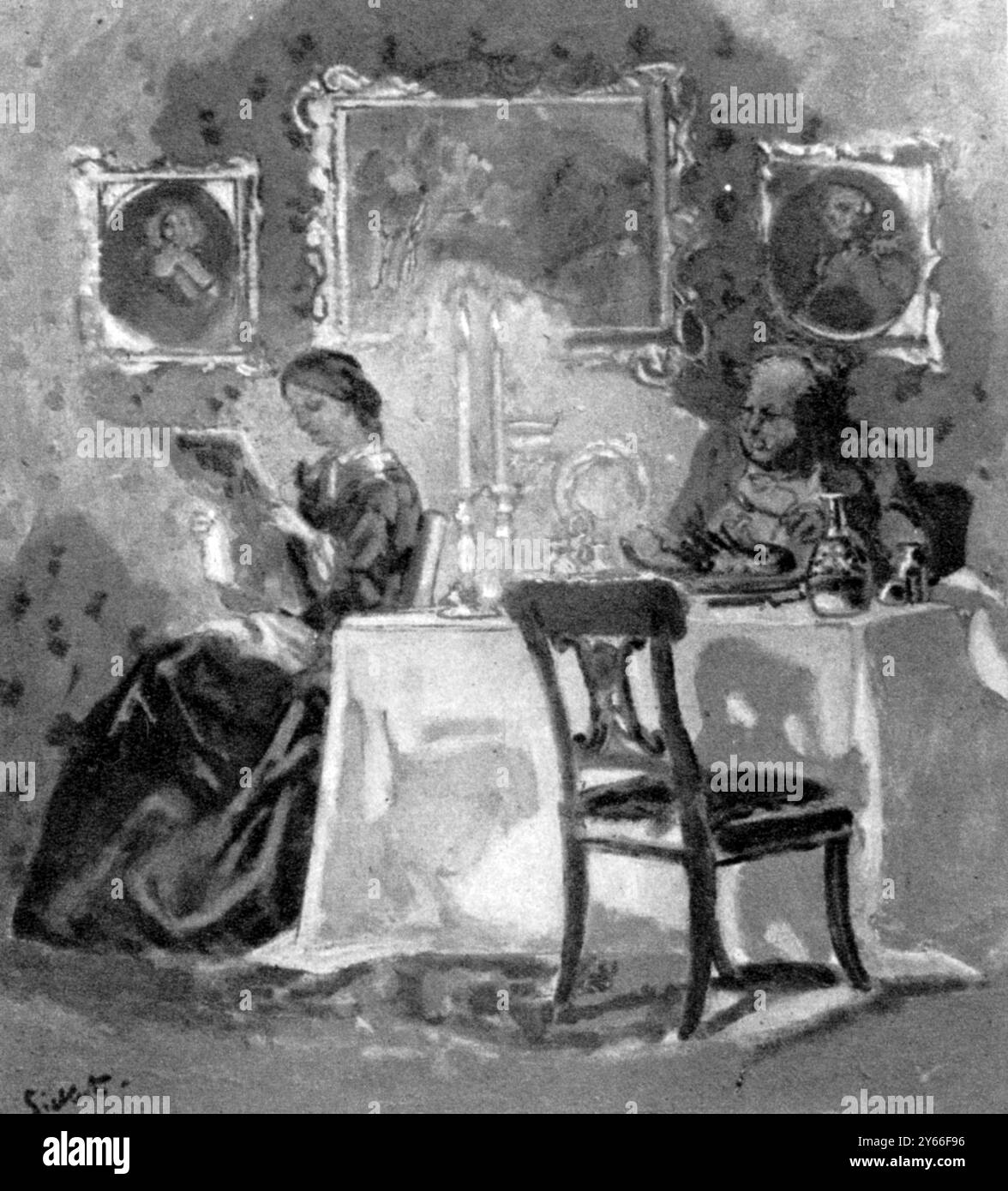 Engravings Works of Walter Sickert "Woman's Sphere" a painting by ...