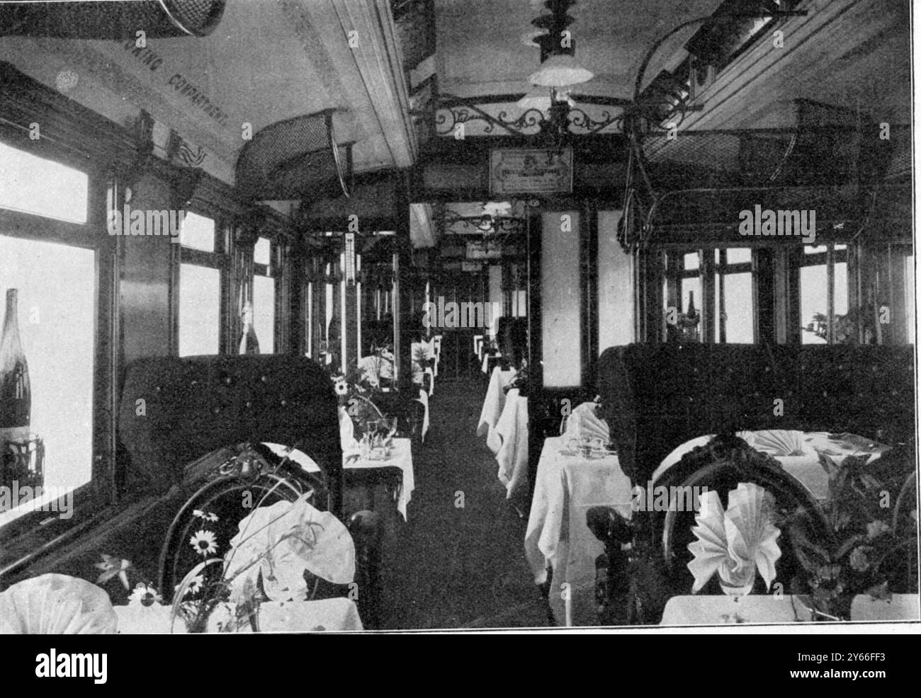 A new first class restaurant car the completion of the great northern ...