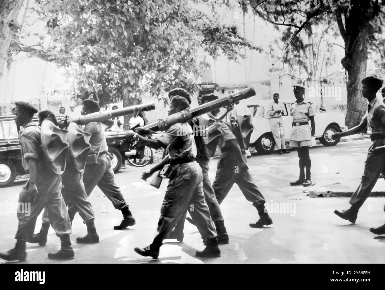 Zanzibar: Marching through the streets of Zanzibar members of The ...
