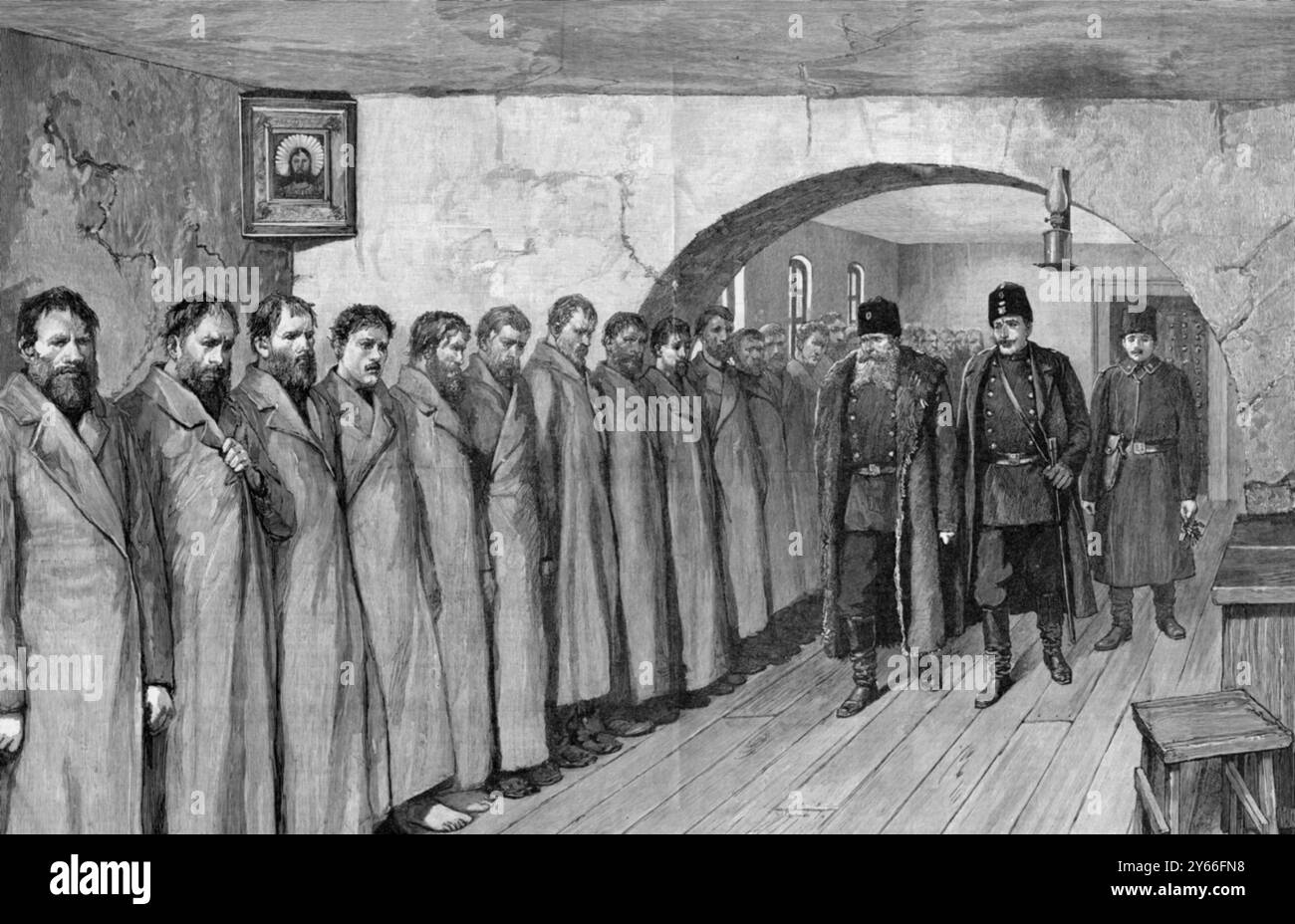 Prison Life in Siberia The Governor visiting the mens prison at ...