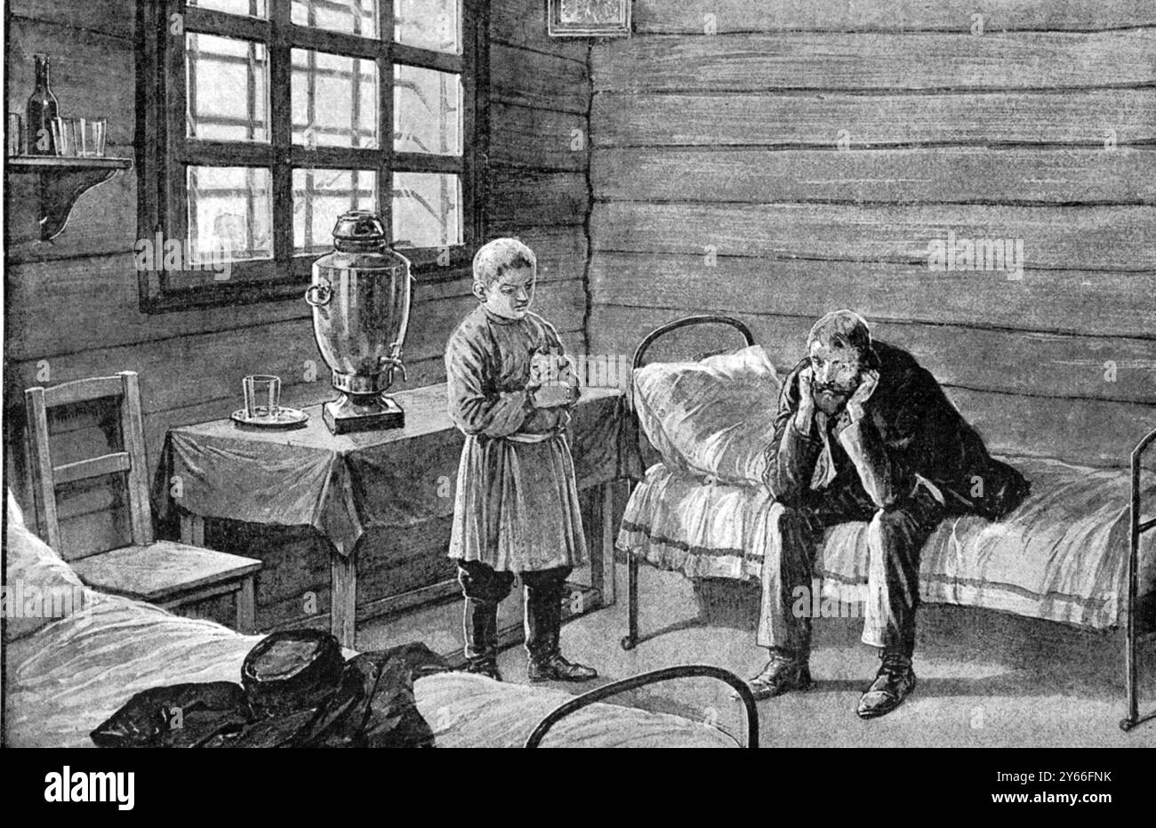 Prison Life in Siberia A privileged genleman criminal with his son 1891 ...