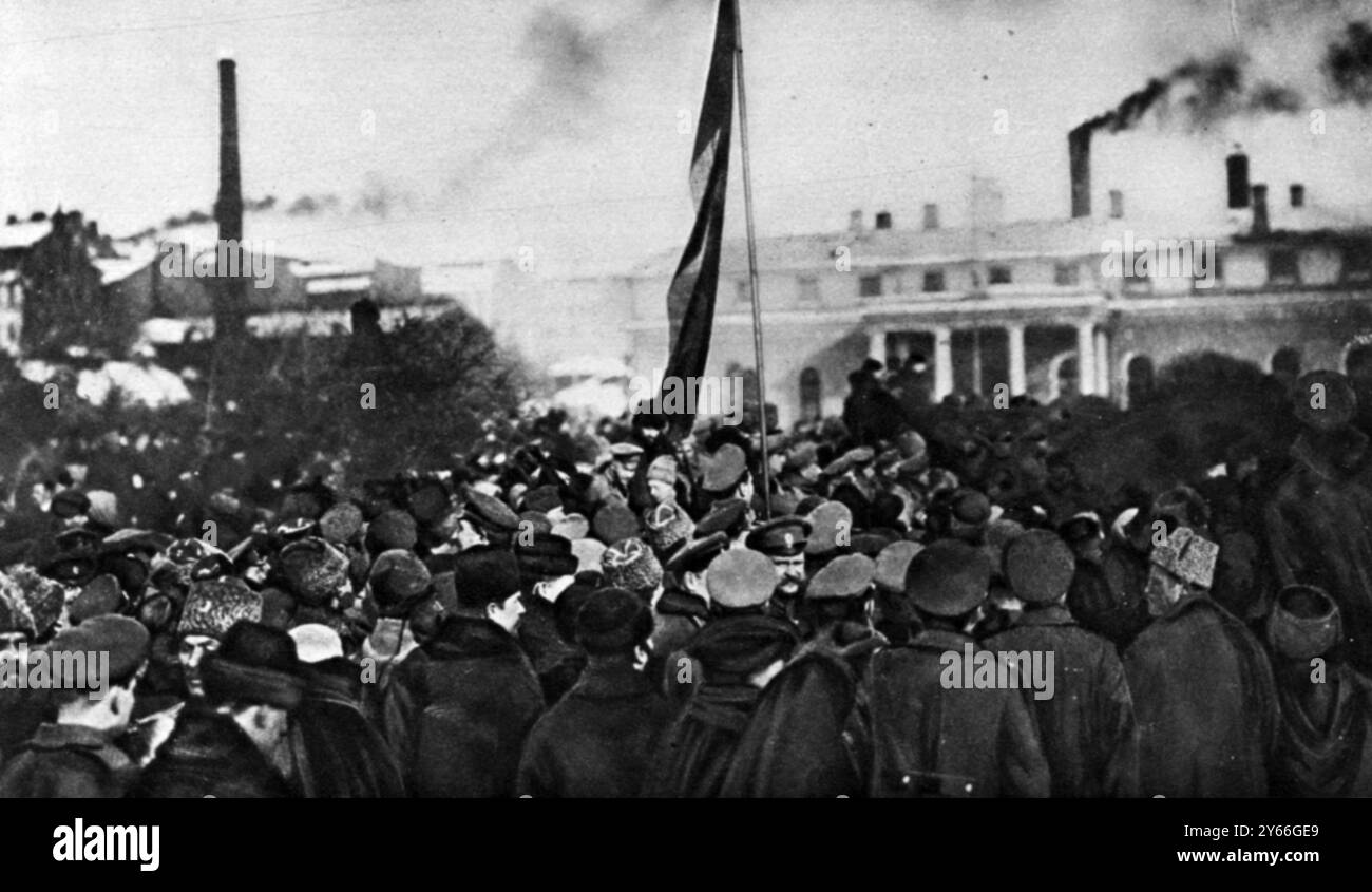 The Russian Revolution Historic Scenes in Petrograd. The Russian Army's ...