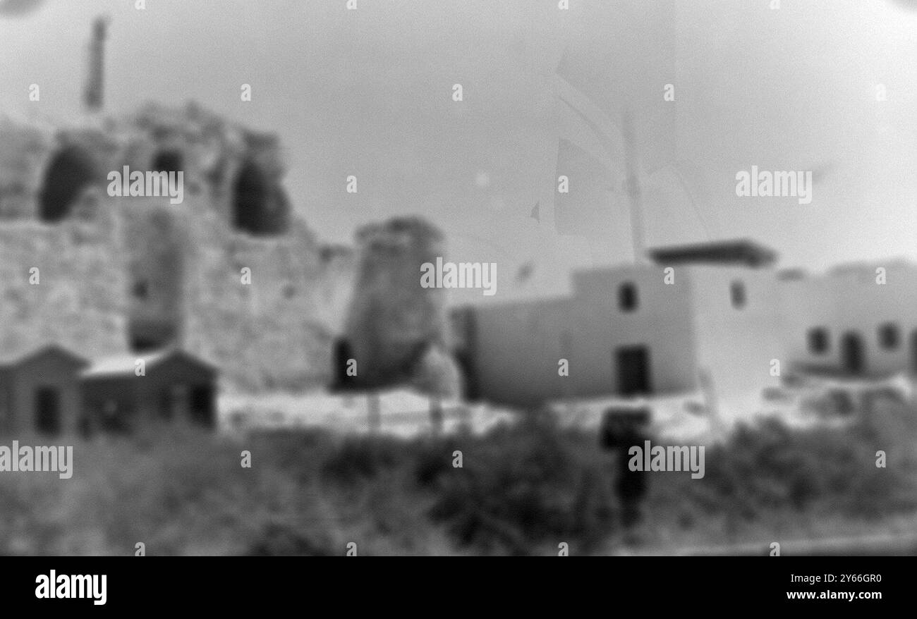 A view of the old fort of Kait Bay showing the new building alongside ...