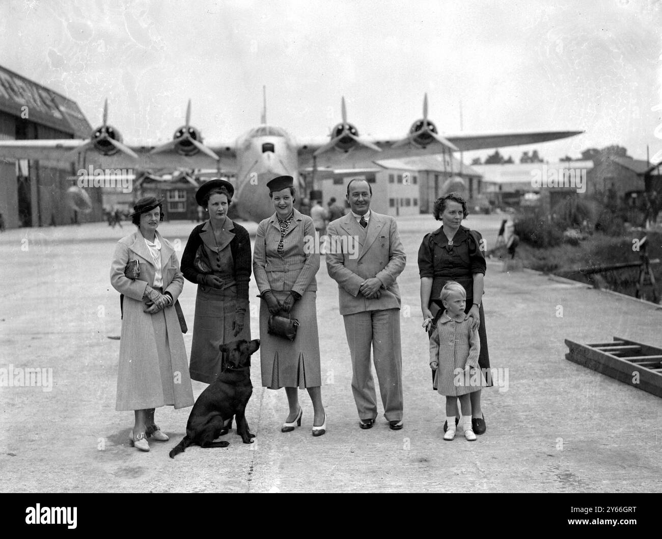 Wives and Friends wave goodbye to Men who are taking Cambria Imperial ...