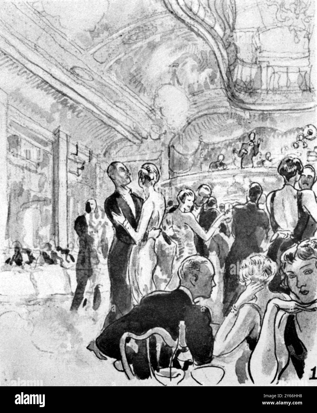 Dance Clubs And Cabaret Shows Dancing at the Embassy Club 1926 Stock ...