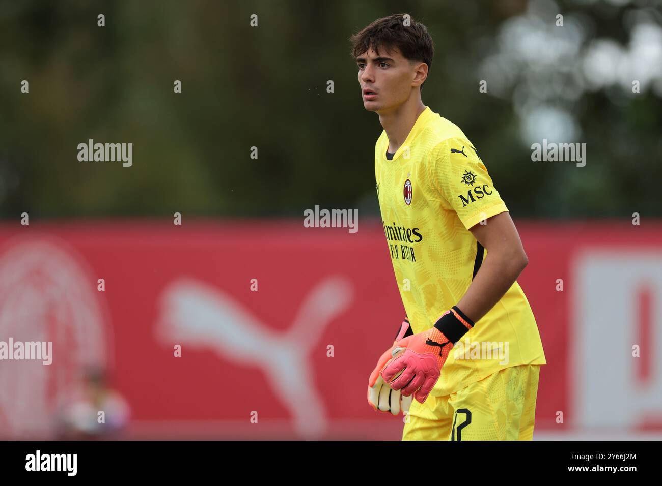 Milan, Italy. 17th Sep, 2024. Alessandro Longoni of AC Milan during the ...