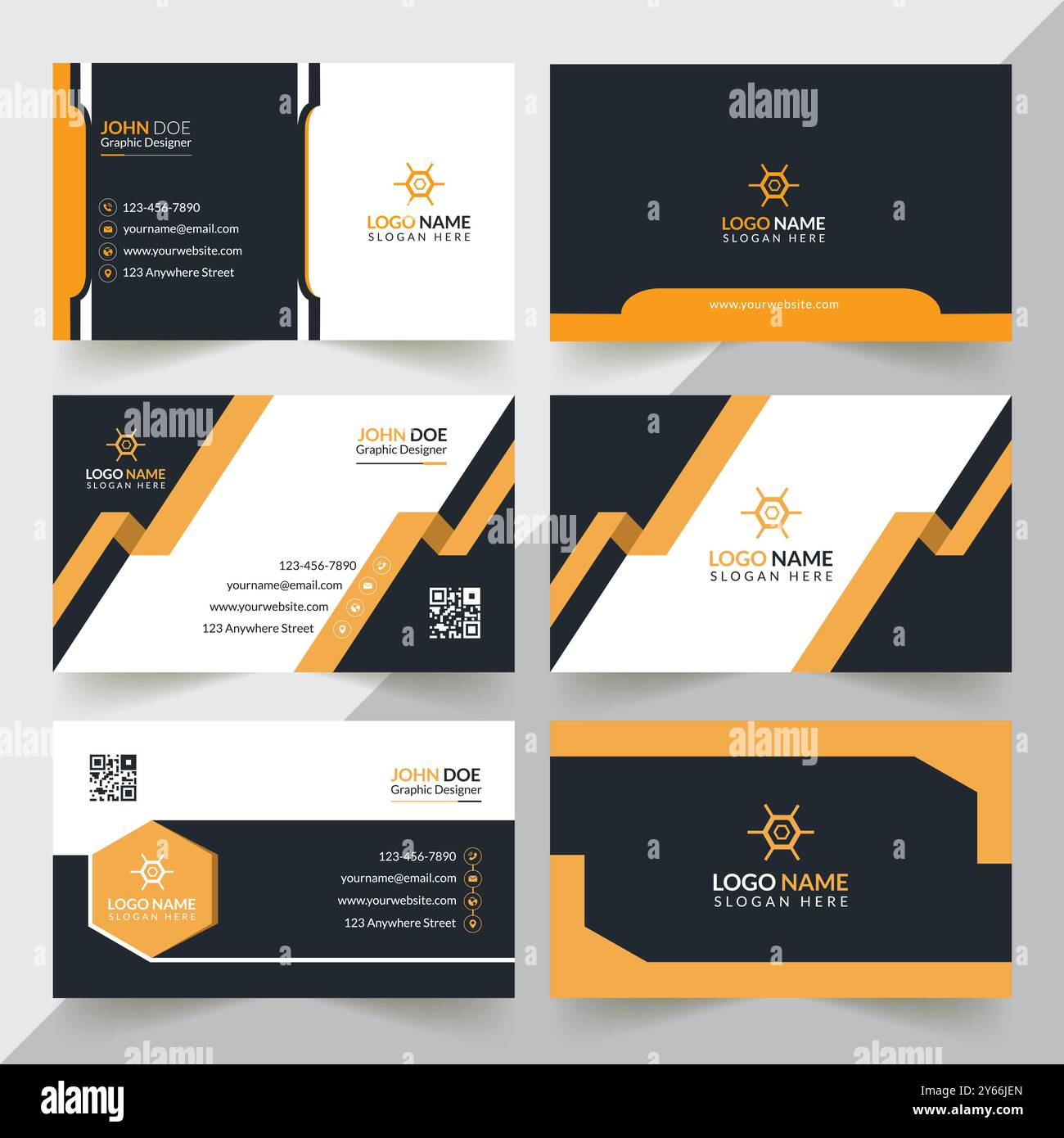 Creative Business Card Design Template Stock Vector Image & Art - Alamy