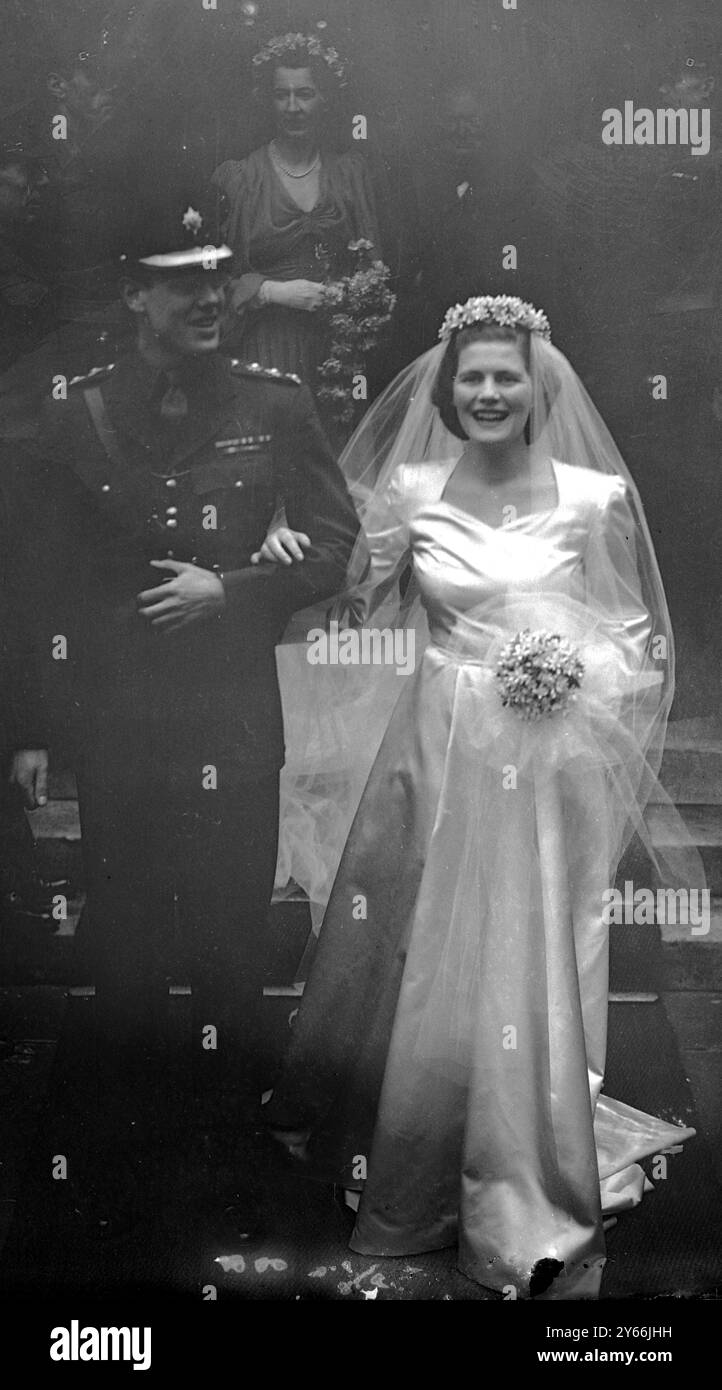 Wedding of Captain Christopher Soames and Mary Churchill 11th February ...