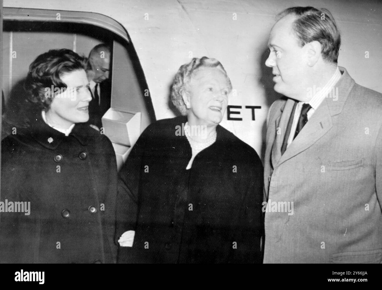 Lady Clementine Churchill widow of Sir Winston Churchill prepares to ...