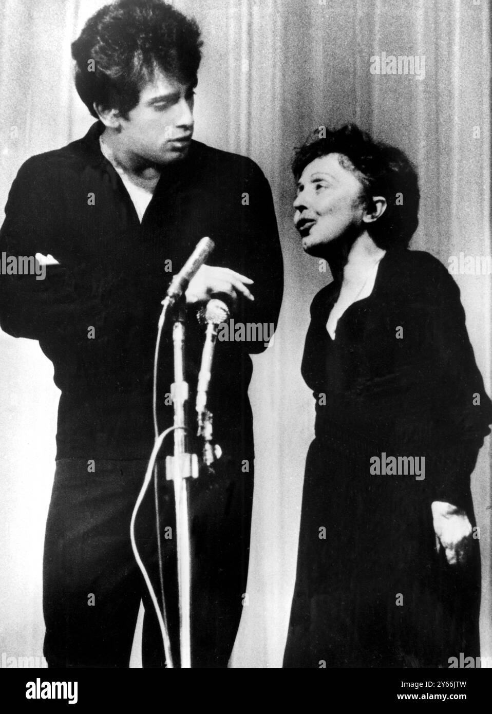 Edith Piaf and her husband Theo Sarapo Olympic Theatre, Paris - 27th ...