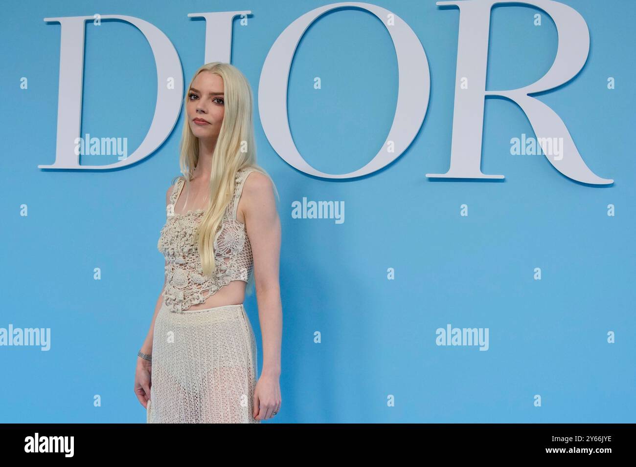 Anya Taylor-Joy arrives for the Dior Spring/ Summer 2025 ready-to-wear ...