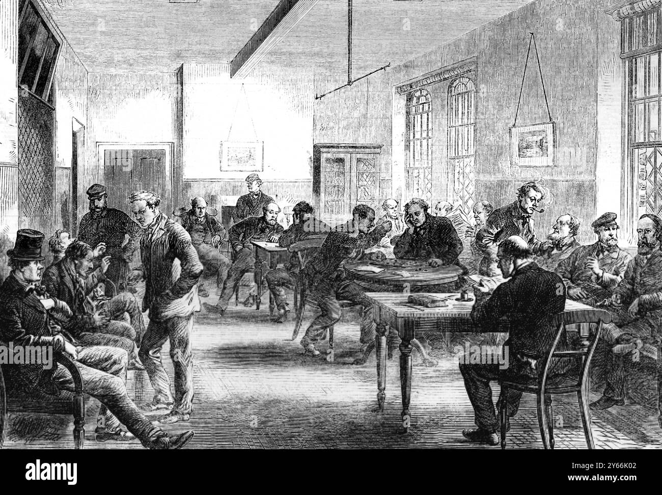 The Broadmoor Criminal Lunatic Asylum - Day-Room for male patients ...