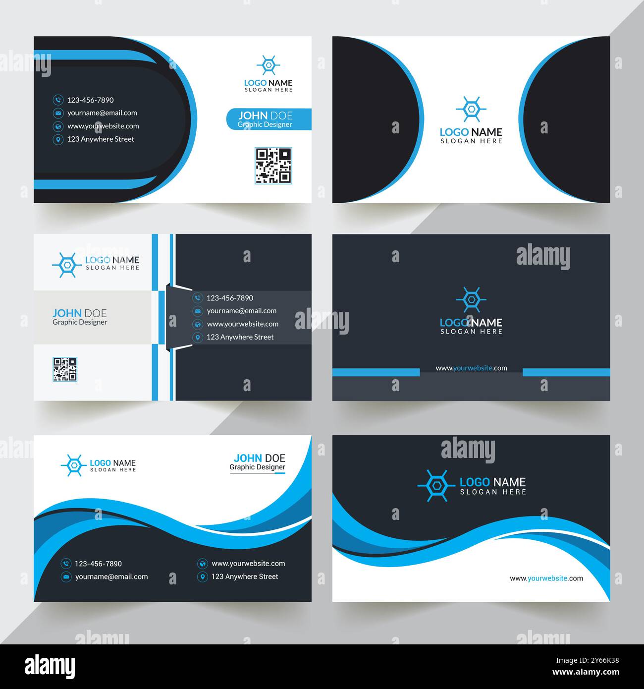 Professional Business Card Design Template Stock Vector Image & Art - Alamy