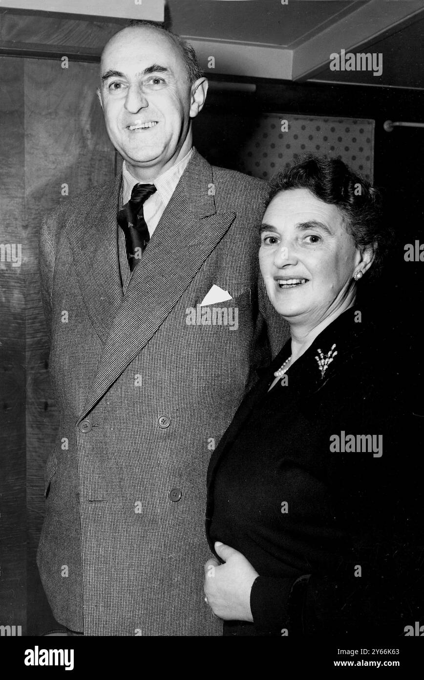 Hon Ewen Montague qc judge advocate of the fleet and wife arrive ...