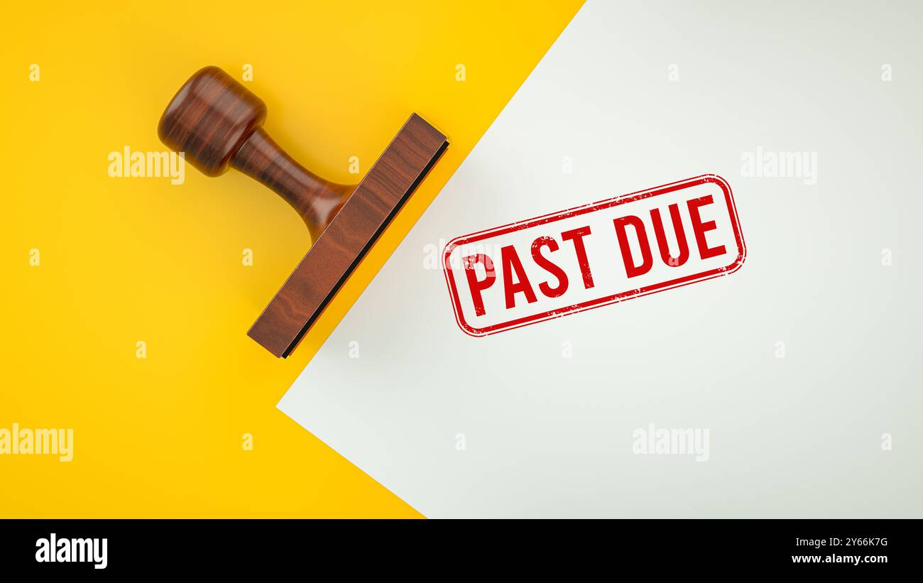 Past due note Stock Photo - Alamy