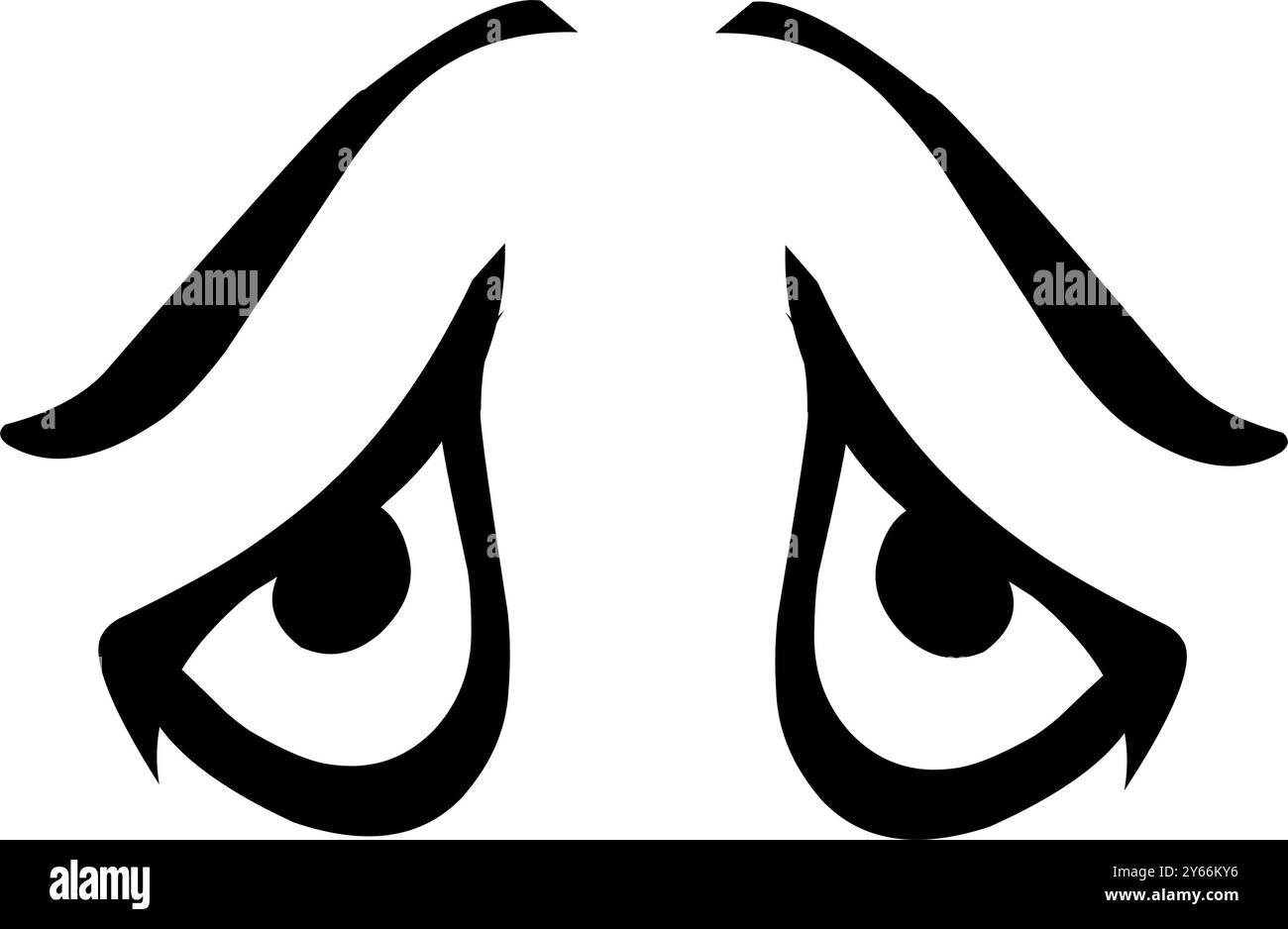 Sad eye cartoon design. Perfect for stickers, icons, logos, tattoos ...