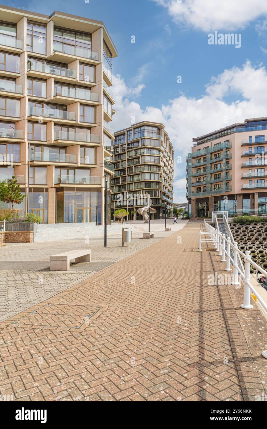 Castle Quay in St Helier on the island of jersey one of the Channel ...