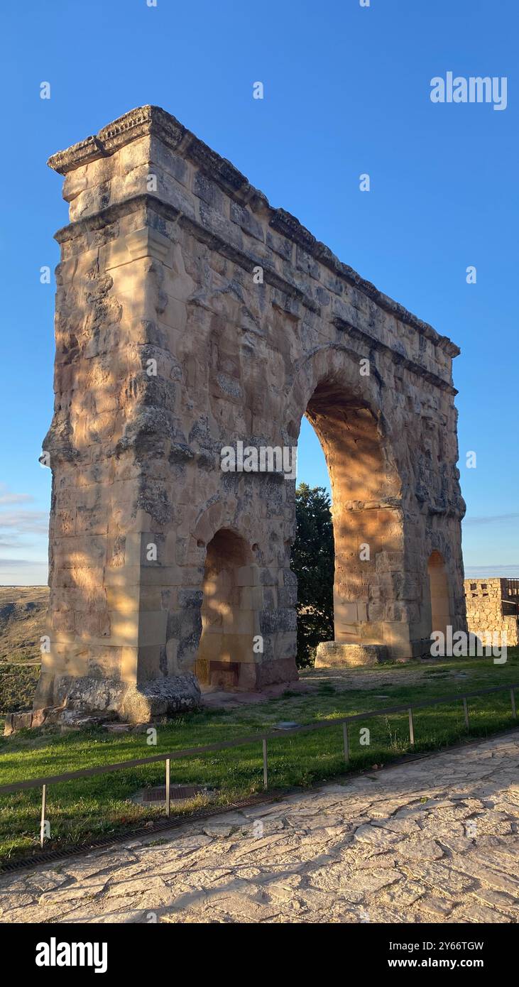The Roman Arch of Medinaceli, an impressive triumphal arch, stands ...