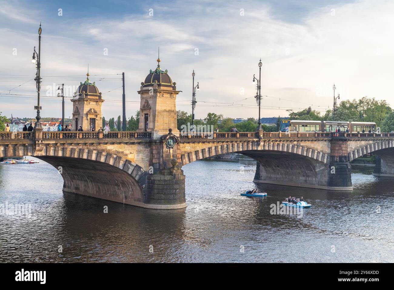 PRAGUE, CZECH REPUBLIC - MAY 7, 2023: Legion Bridge, a historic bridge ...