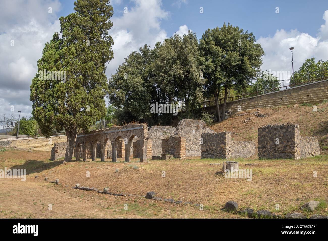 The Roman necropolis and mausoleums in the street of tombs in the ...