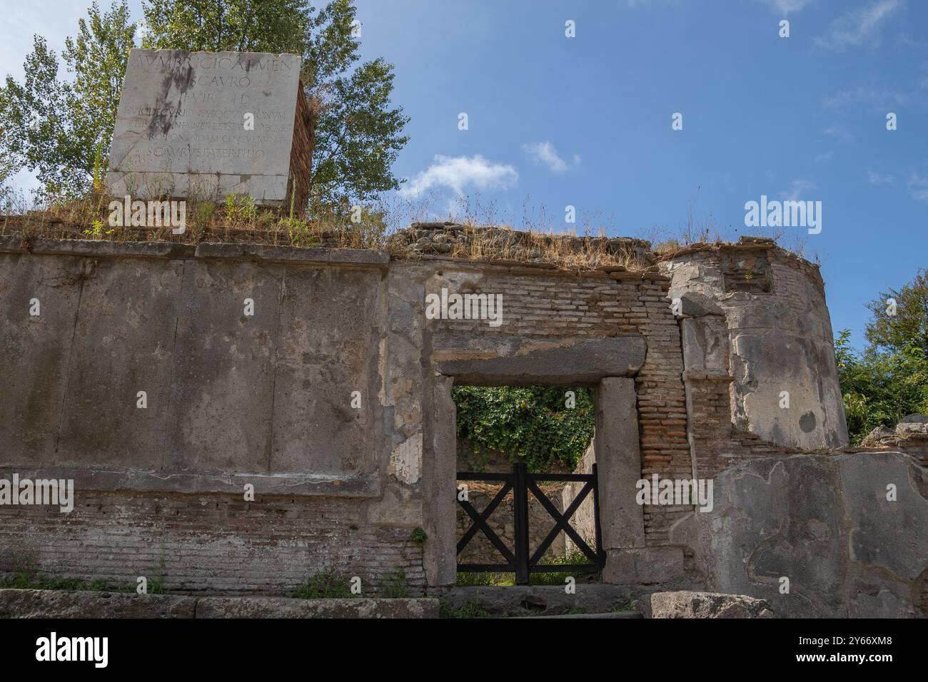 The Roman necropolis and mausoleums in the street of tombs in the ...