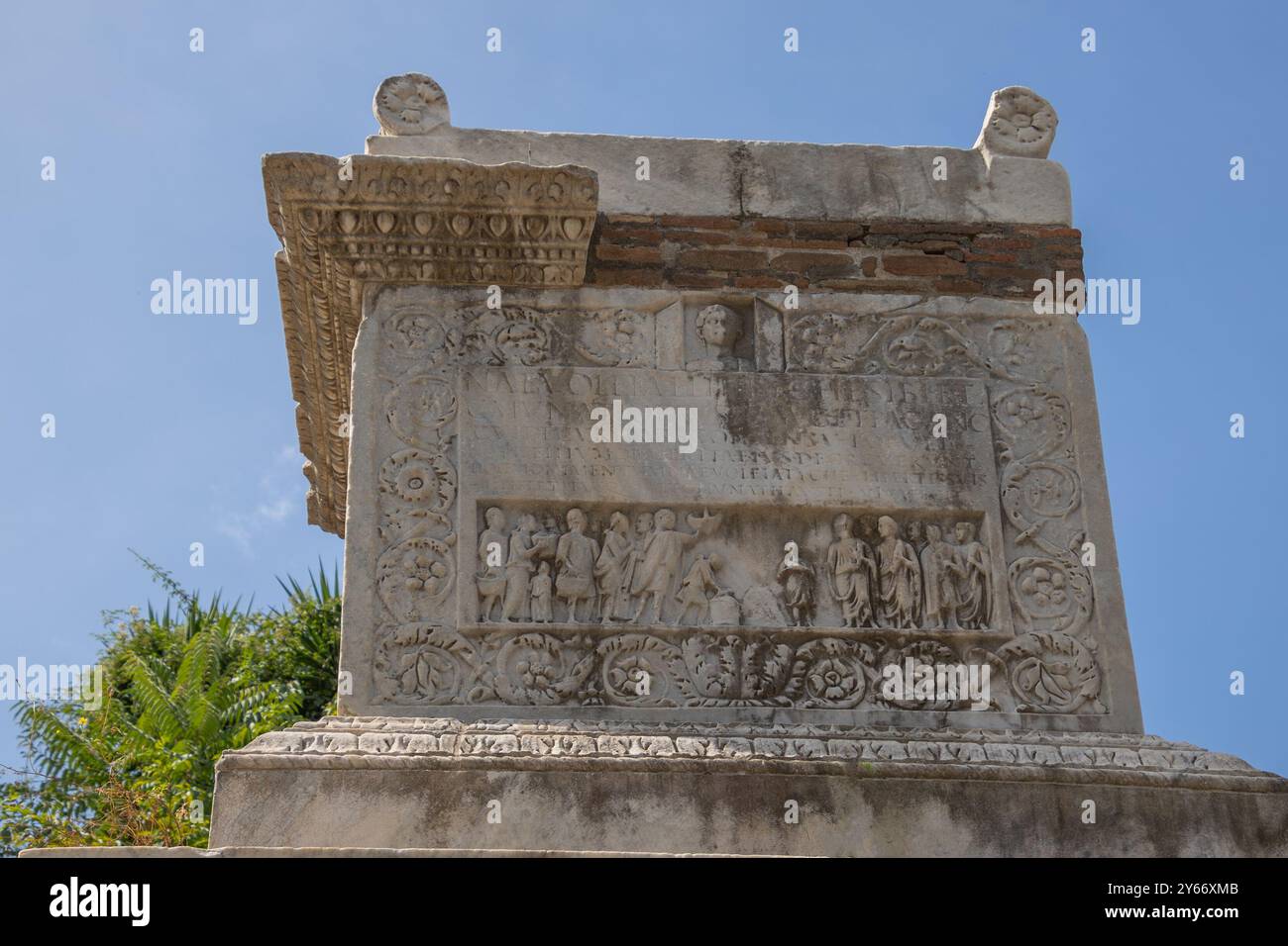 The Roman necropolis and mausoleums in the street of tombs in the ...