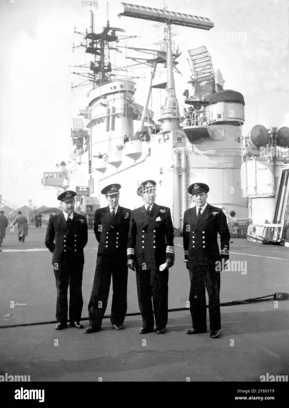 Captain of hms ark royal Black and White Stock Photos & Images - Alamy