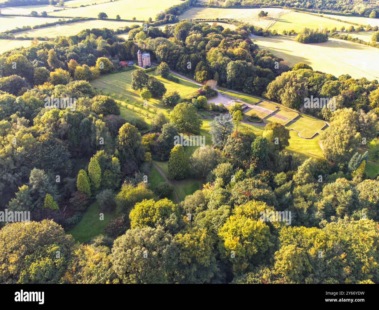 A photograph showcasing Shipley Hill at Shipley Country Park, with a ...