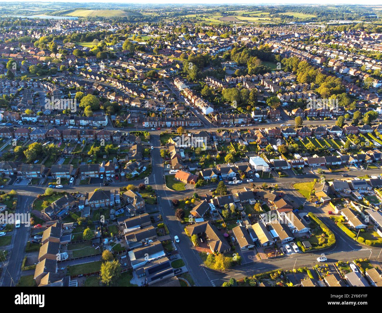 A generic photograph of a housing estate from above Stock Photo - Alamy