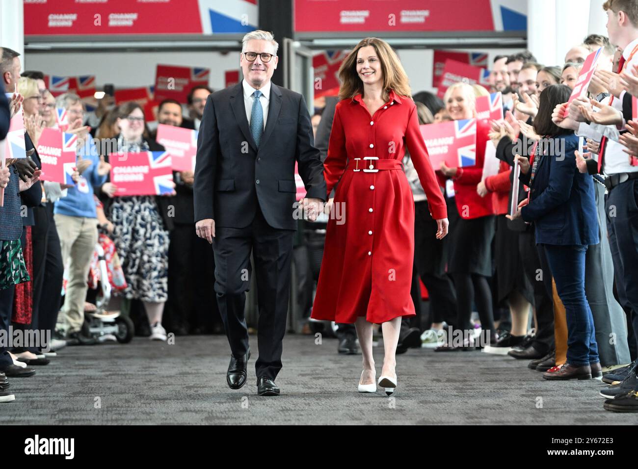 Liverpool, UK. 24 September 2024. Prime Minister Sir Keir Starmer and ...