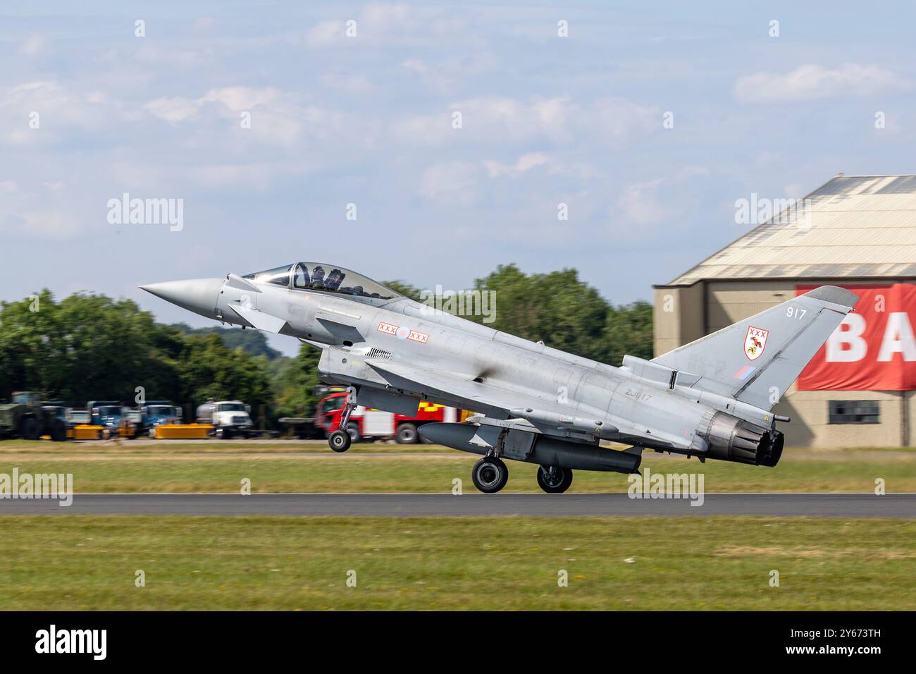 Royal Air Force - ZJ917 Eurofighter Typhoon FGR4, arriving at RAF ...
