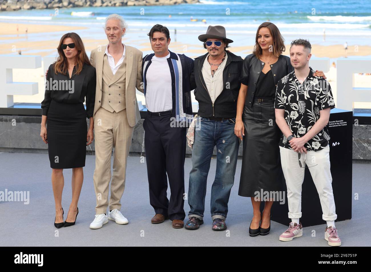 (L-R) Actress Luisa Ranieri, actor Bruno Gouery, actor Riccardo ...