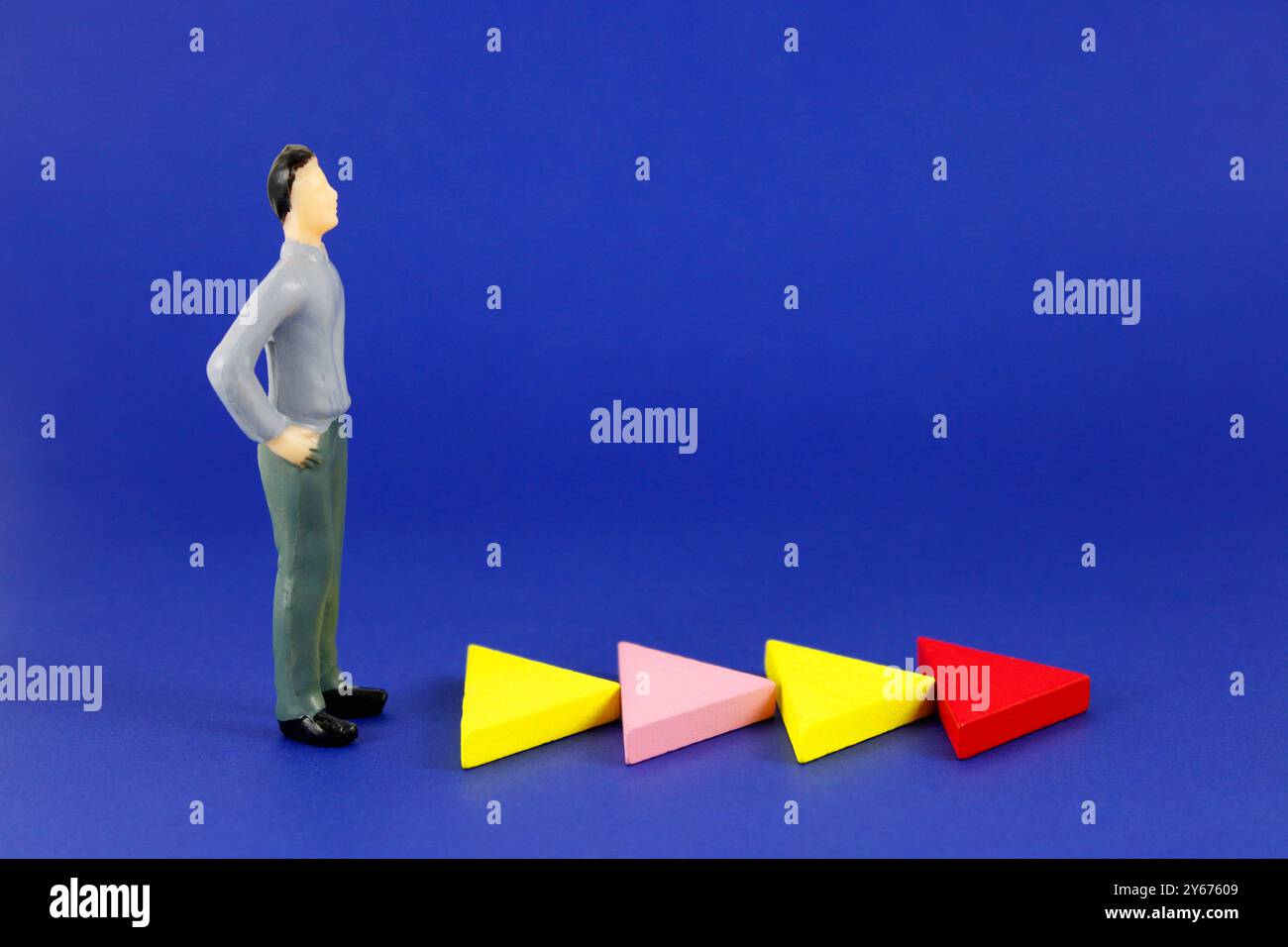 Executive taking a marked direction Stock Photo - Alamy