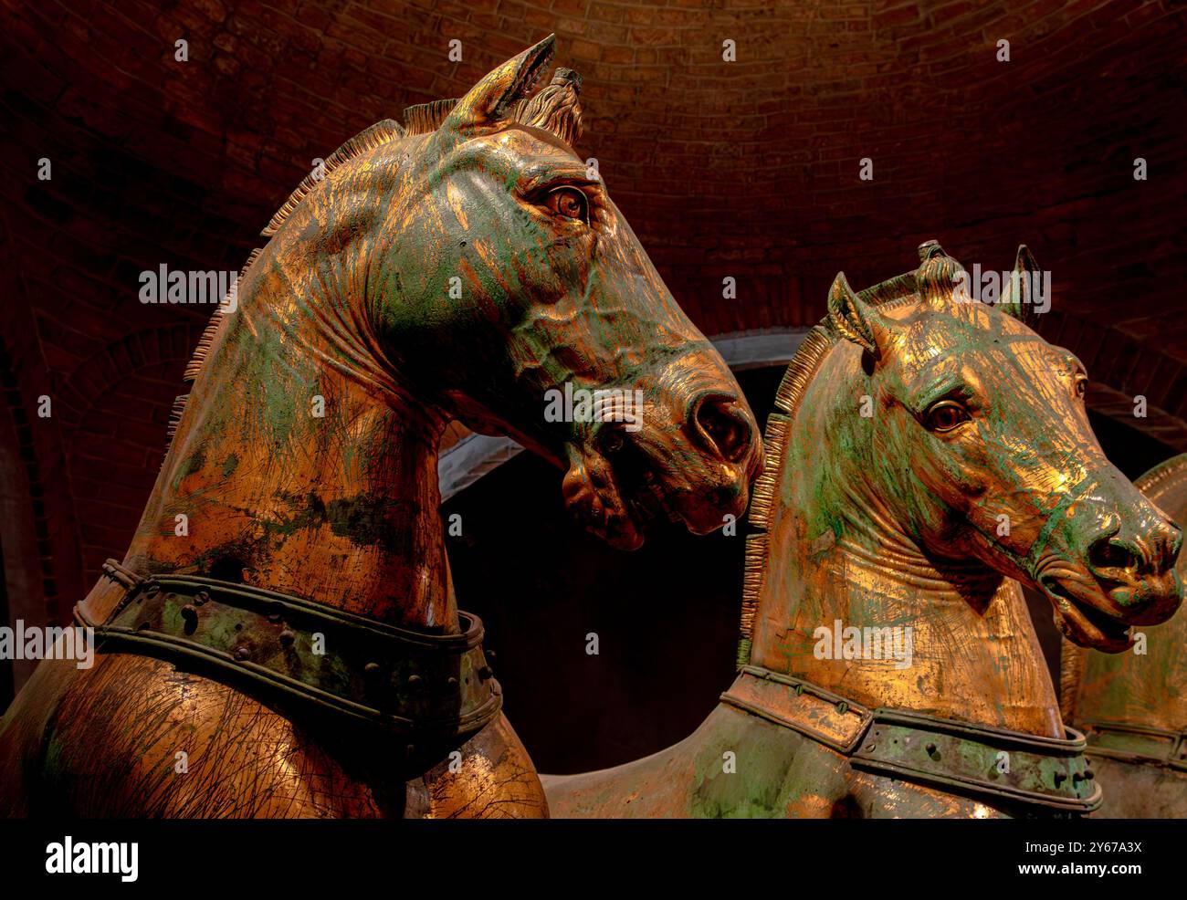 Four Horses of St Mark, the original bronze Horses now housed in the interior of St Mark's ...