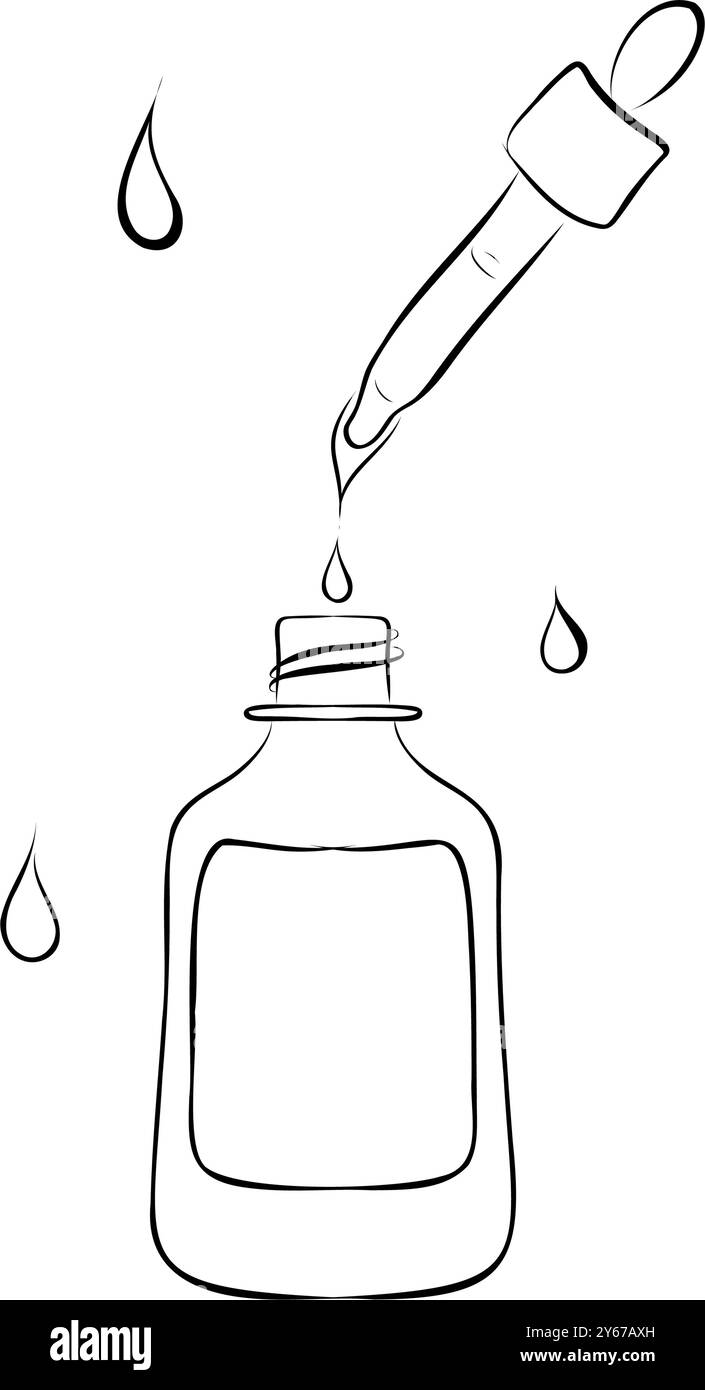 Oil serum essence in Stock Vector Images - Alamy