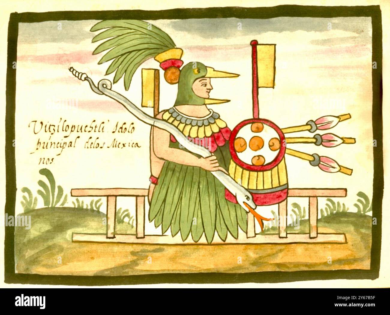 Huitzilopochtli the principal aztec god hi-res stock photography and images - Alamy