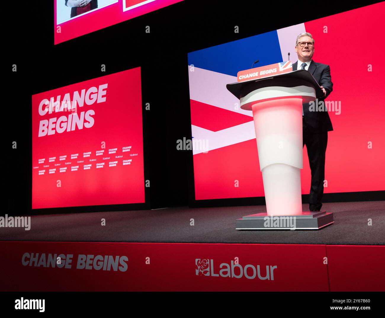 Liverpool, UK. 24th Sep, 2024. Keir Starmer Leaders speech to ...