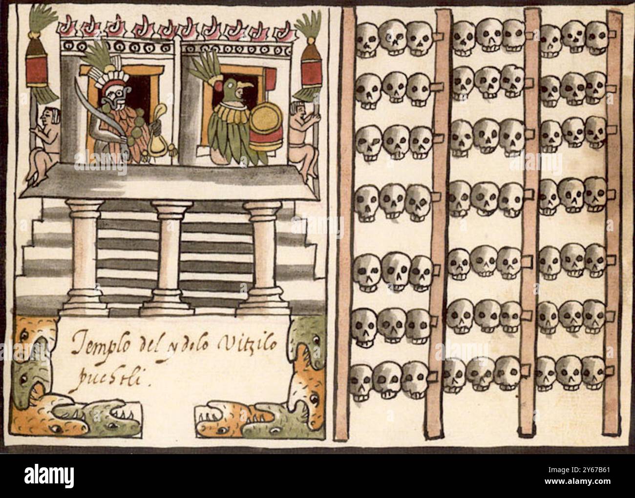 Huitzilopochtli aztec temple hi-res stock photography and images - Alamy